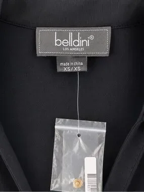 Belldini | Dresses | Belldini Black Ladder Trim Button Front Dress Xs ...